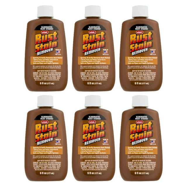 Whink Rust Stain Remover 6 oz, 6 Pack - Walmart.com
