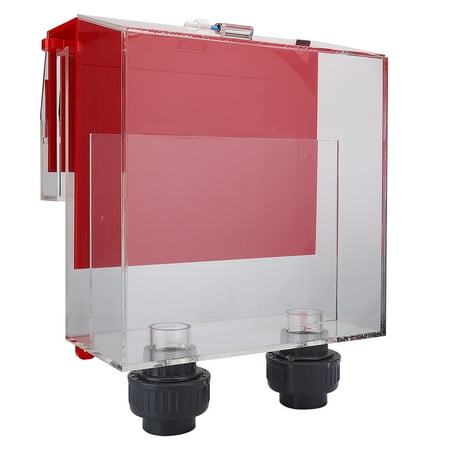 Tbest Acrylic Red Aquarium Syphon Free Holes Without Electricity Self ...