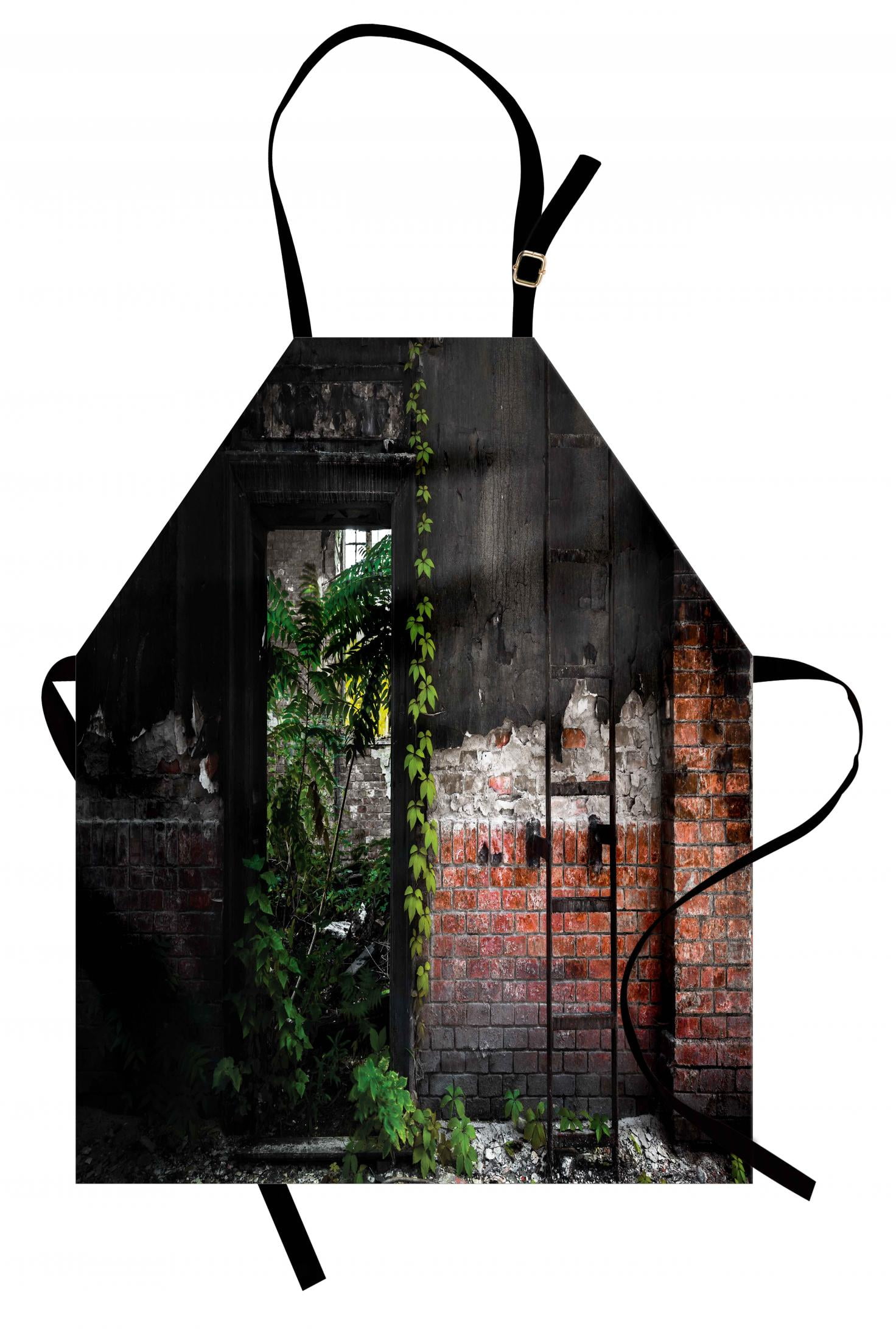 Industrial Apron Old Door Opening in a Desolate Industry Building Brick ...