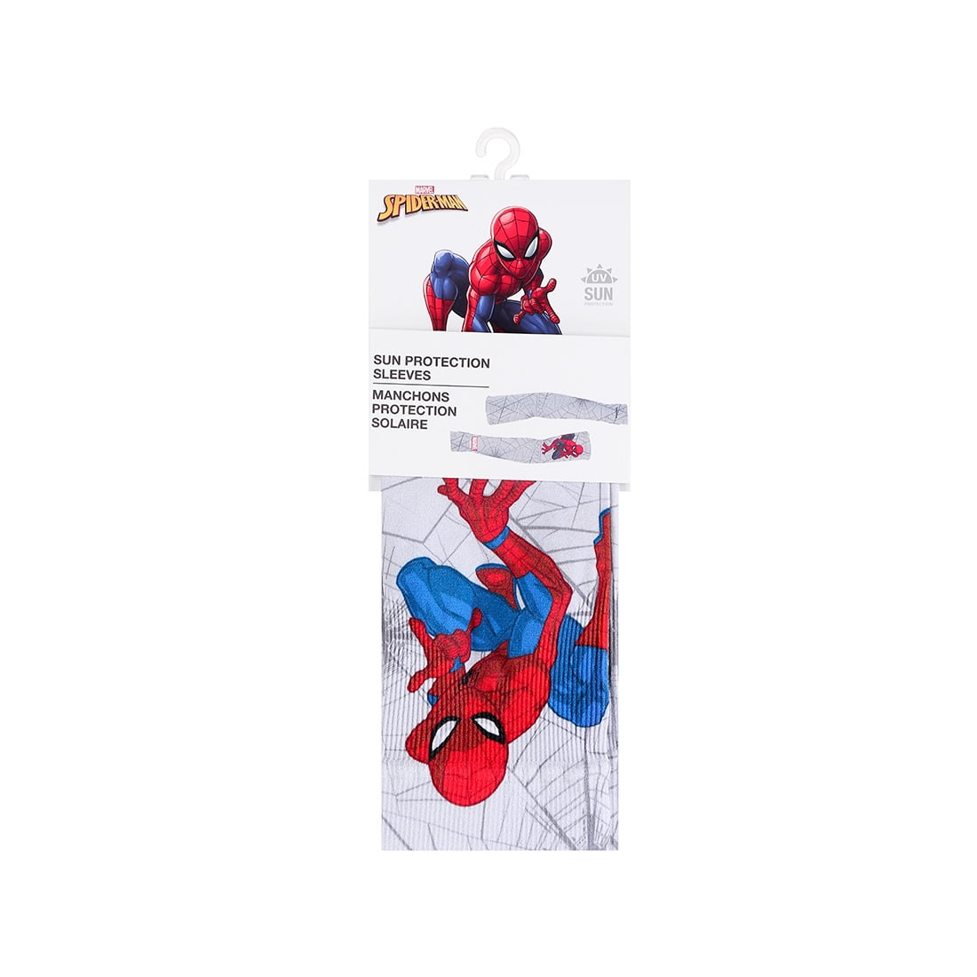 MINISO Marvel Sun Protection Sleeves Spiderman Grey Sleeve Protectors ...