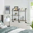 Danya B. Aurora Three Tier Pipe Shelf Unit - Walmart.com