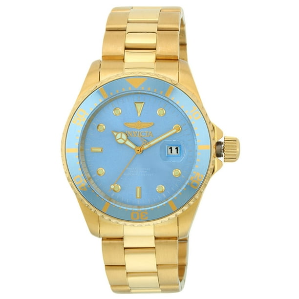 22066 Men's Pro Diver Yellow Gold Plated Steel Dive Watch - Walmart.com