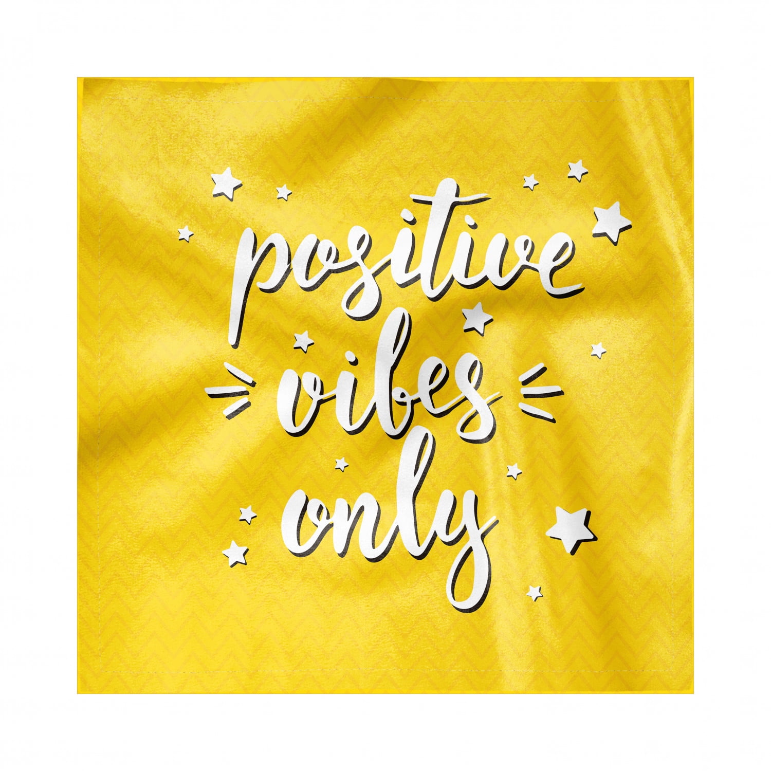 Positive Energy Decorative Satin Napkins Set of 4, Design Positive ...