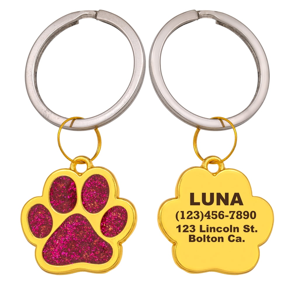 KE WOOW Pet ID Tag for dos, cats, ferrets, rabbits, Customized engraved ...
