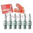 6 pc NGK 4074 Racing Spark Plugs for AR2593 AR2594 AR51 Ignition Wire ...