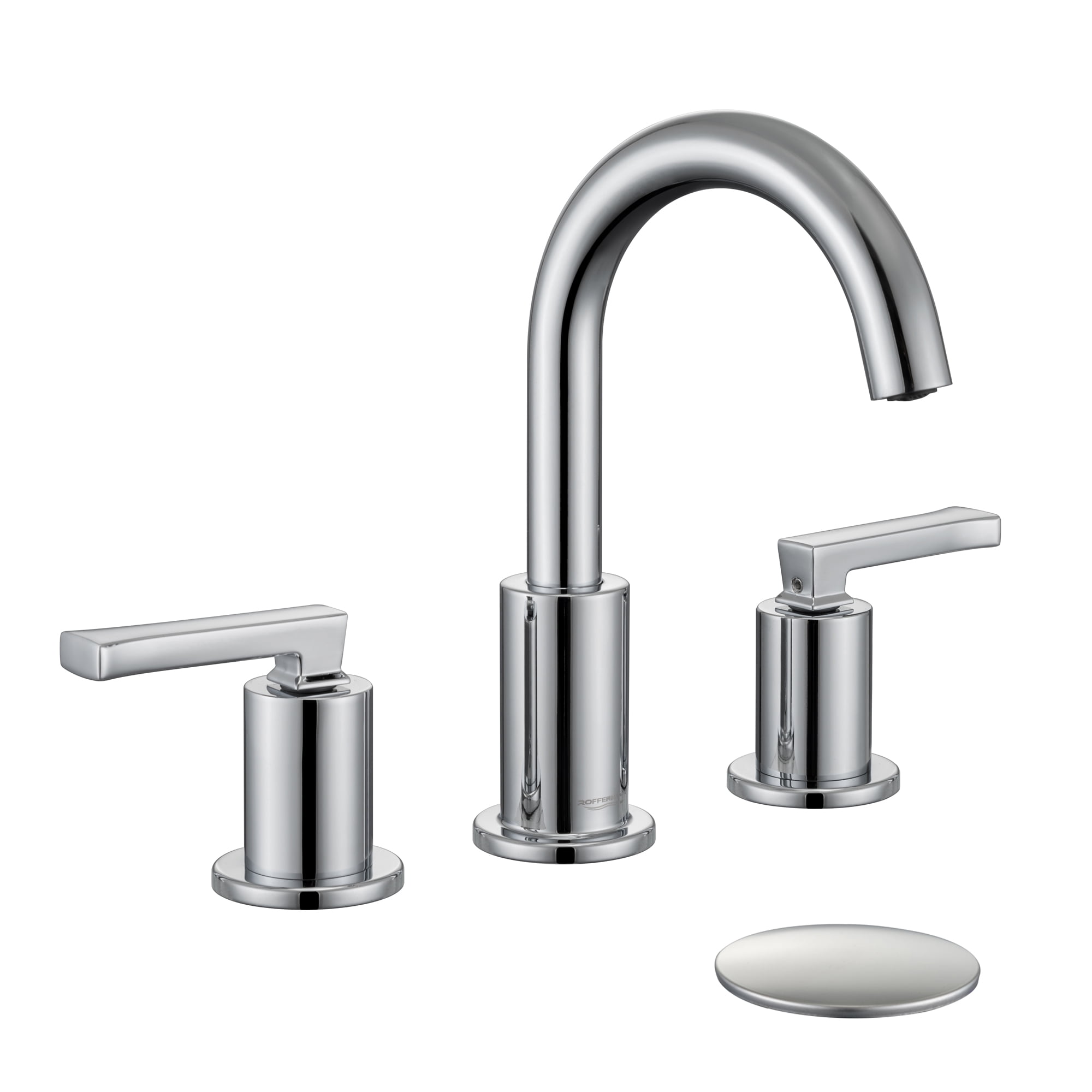 Roffenny 8 inch Widespread Bathroom Faucets Chrome, Modern Two-Handle ... Roffenny 8 inch Widespread Bathroom Faucets Chrome, Modern Two-Handle ...