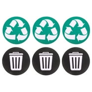 Green Recycle Only No Garbage Sticker Decal - Self Adhesive Vinyl ...