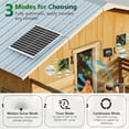 25W Solar Fan for Chicken Coop with Battery, Solar Exhaust Fan for Shed ...