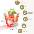 [200 Pack] 9oz Clear Plastic Cups with Rose Gold Rimmed Sturdy & Food ...