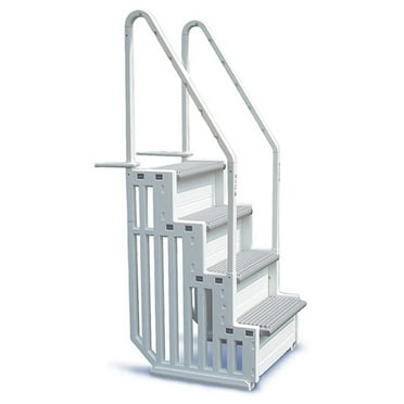 Ocean Blue Above Ground Swimming Pool Mighty Step and Safety Ladder Set ...