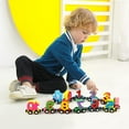 INvench Wooden Number Train Toys for Toddlers 12PCS Magnetic Train Set ...