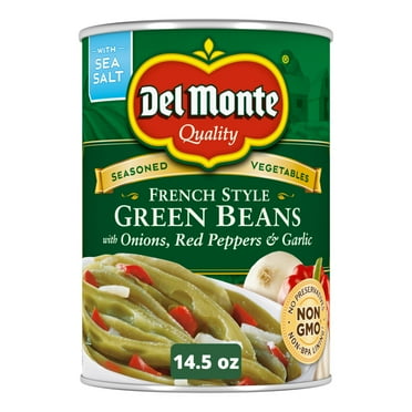 (24 pack) Del Monte French Style Green Beans, Canned Vegetables, 14.5 oz Can - Walmart.com