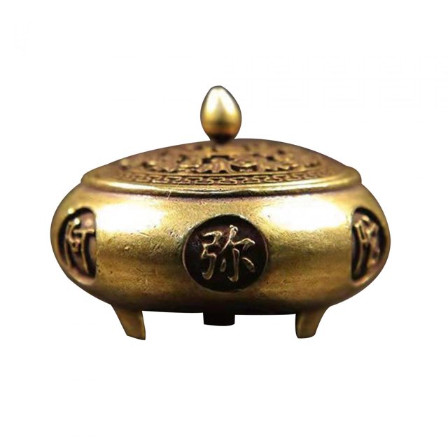 Mini Burner Antique Metal Mini Censer for Bookshelf Desktop Bedroom ...