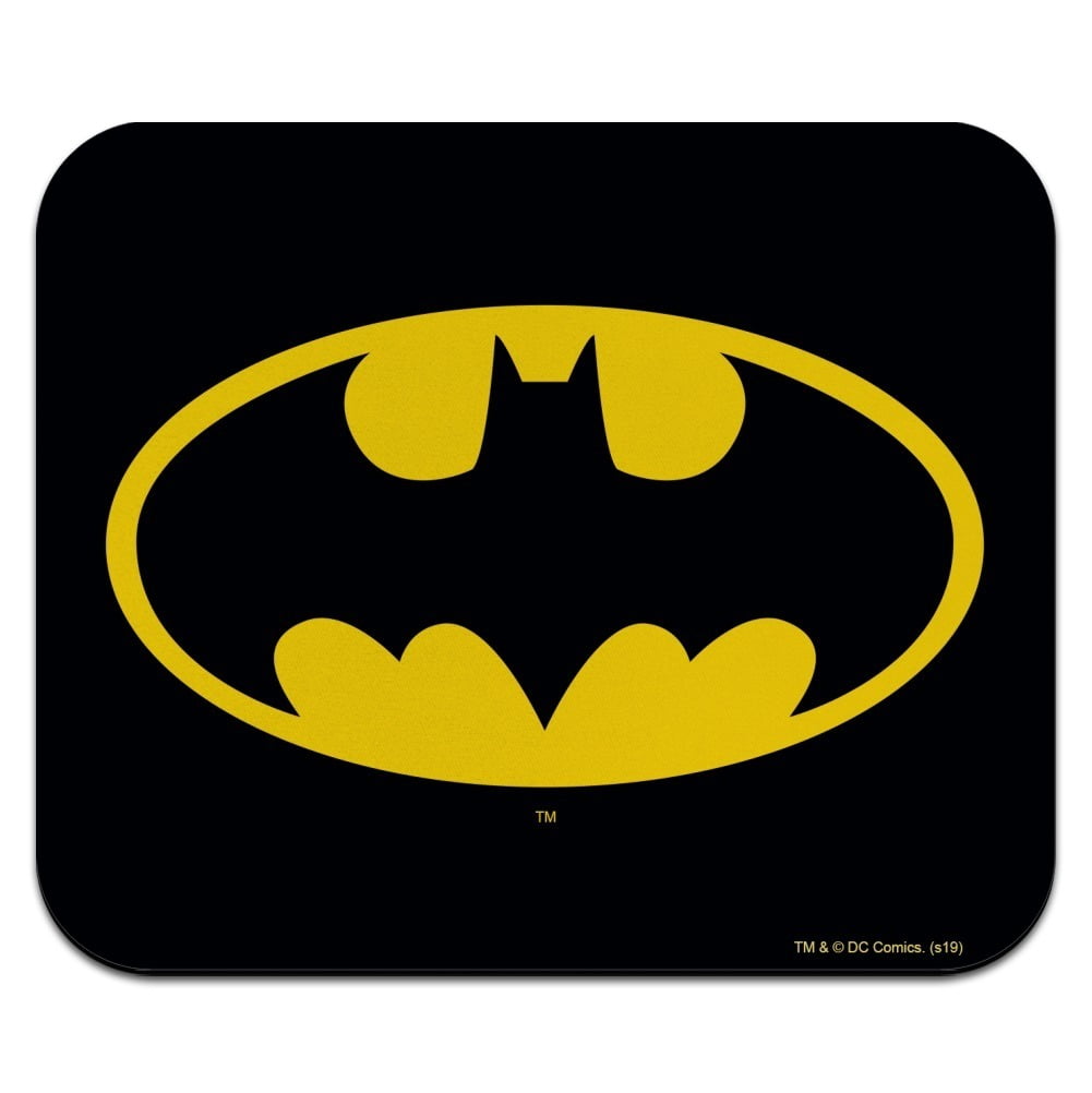 Batman Classic Bat Shield Logo Low Profile Thin Mouse Pad Mousepad ...