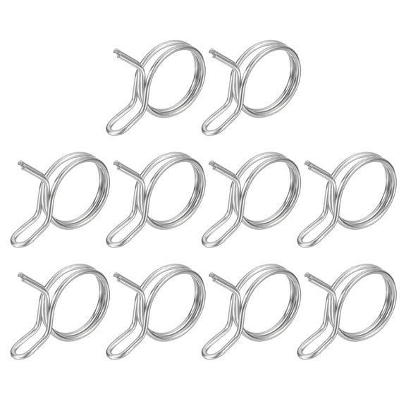 Double Wire Spring Hose Clamp, 304 Stainless Steel 5.5mm Fuel Line ...