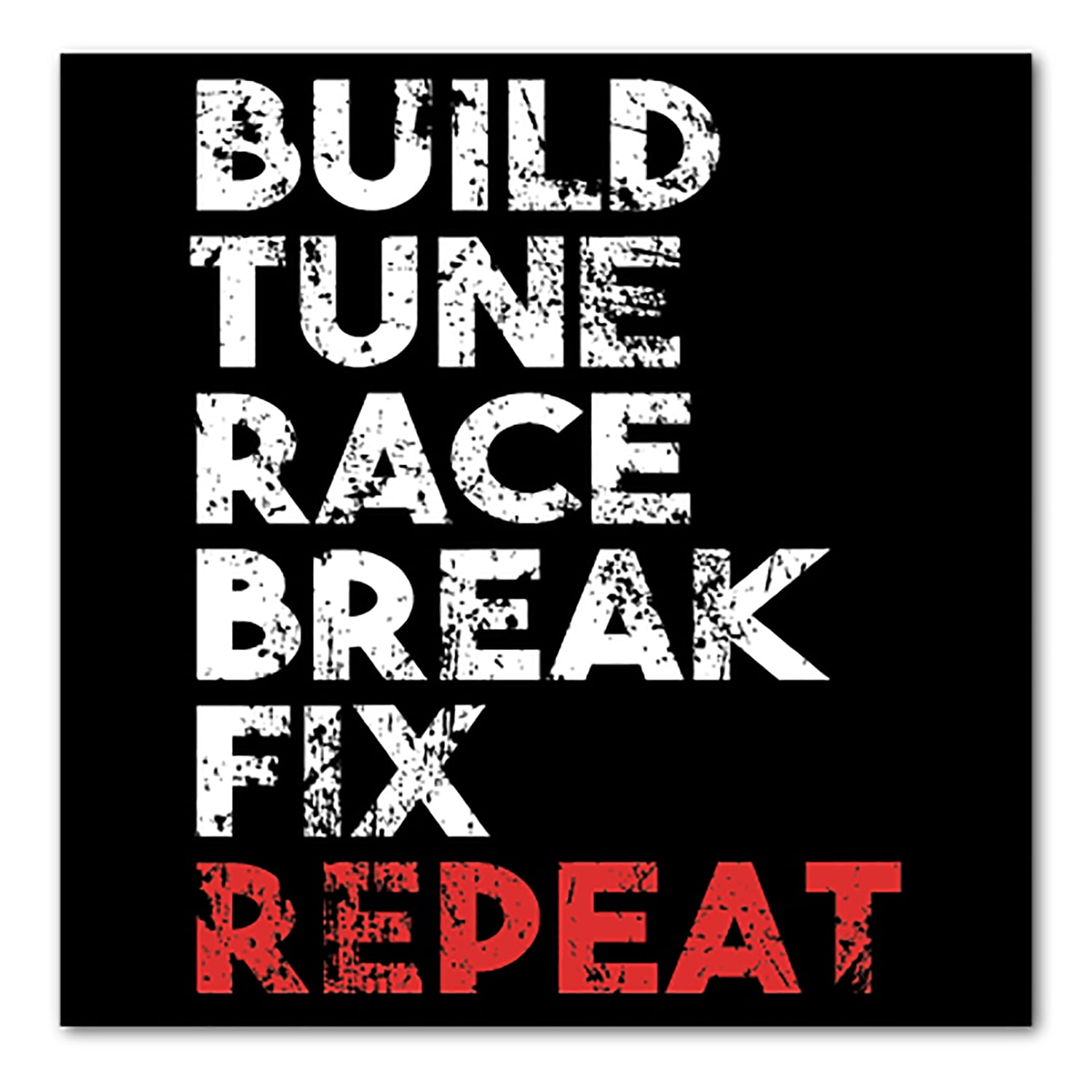 DistinctInk Custom Bumper Sticker - 10" x 10" Decorative Decal - Black ...