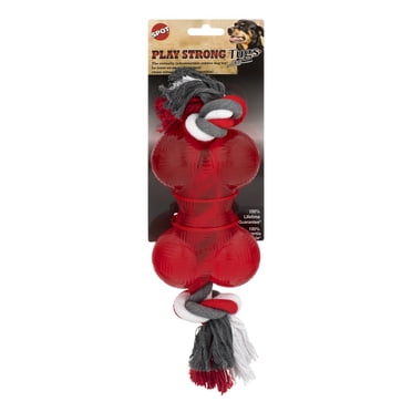 SPOT Play Strong Foamz Tugs Ball and Rope Dog Toy, 3.25" - Walmart.com