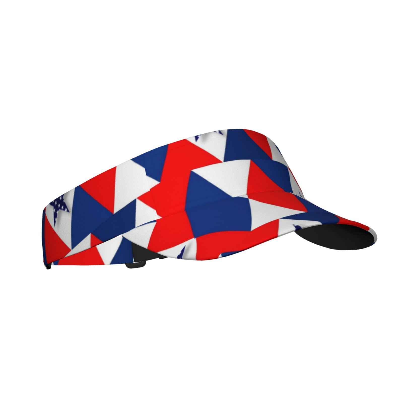 ZICANCN Sun Visors Hat for Women and Men, Patriotic Red White Blue 3D ...