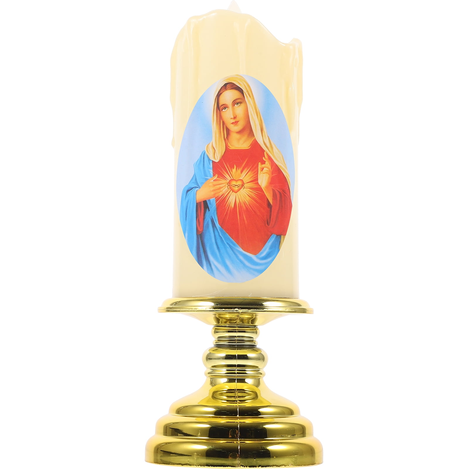 Click here for Movtotop Religious Candle Virgin Mary Candle Led C... prices