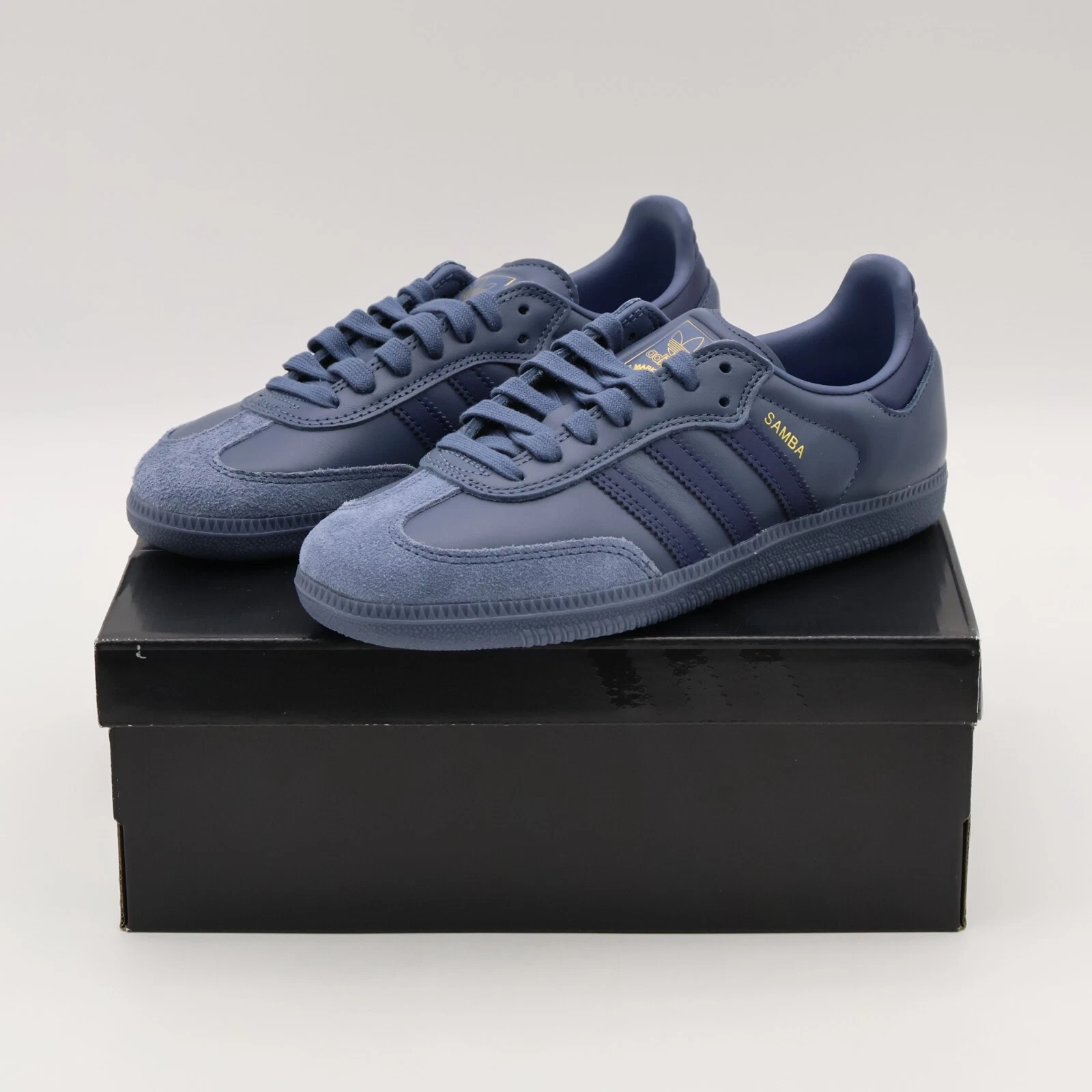 JH8803 adidas Originals Samba ADV Preloved Ink Gold Metallic (Men's ...