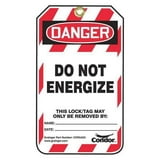 Condor Lockout Tag,3-1/4 in.Wx5-3/4in.H,PK10 48RU19 - Walmart.com