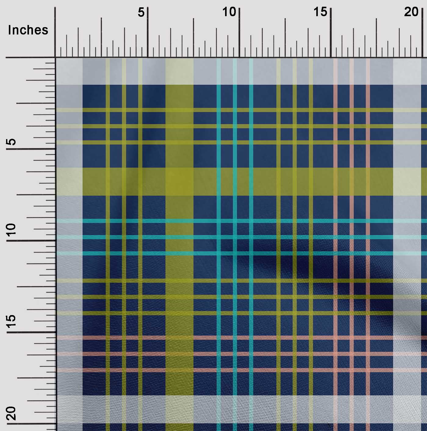 oneOone Viscose Chiffon Fabric Madras Check Print Fabric By The Yard 42 ...