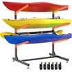 Costway Heavy Duty Outdoor Canoe Stand - SUP Adjustable Height Dual ...