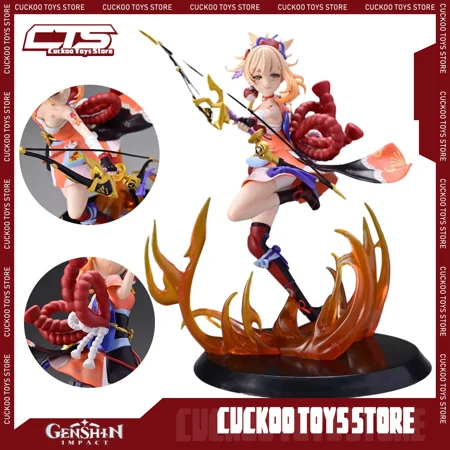 25cm Genshin Impact Figures Yoimiya Anime Figure Lesser Lord Kusanali ...