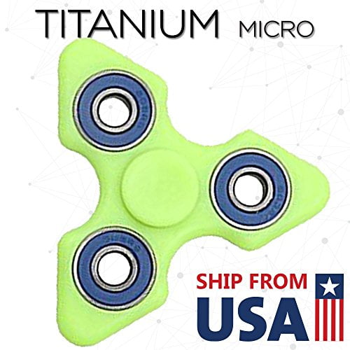 BOGO FREE! Tri Spinner FS05-BL Blue Bearing Glow in Dark Fidget Focus ...