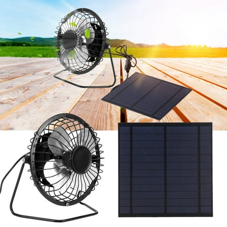 Ccdes 5W Mini Solar Panel with Portable Cooling Fan Photovoltaic Solar ...