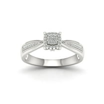 1/8Ct TDW Diamond S925 Sterling Silver Fashion Ring - Walmart.com