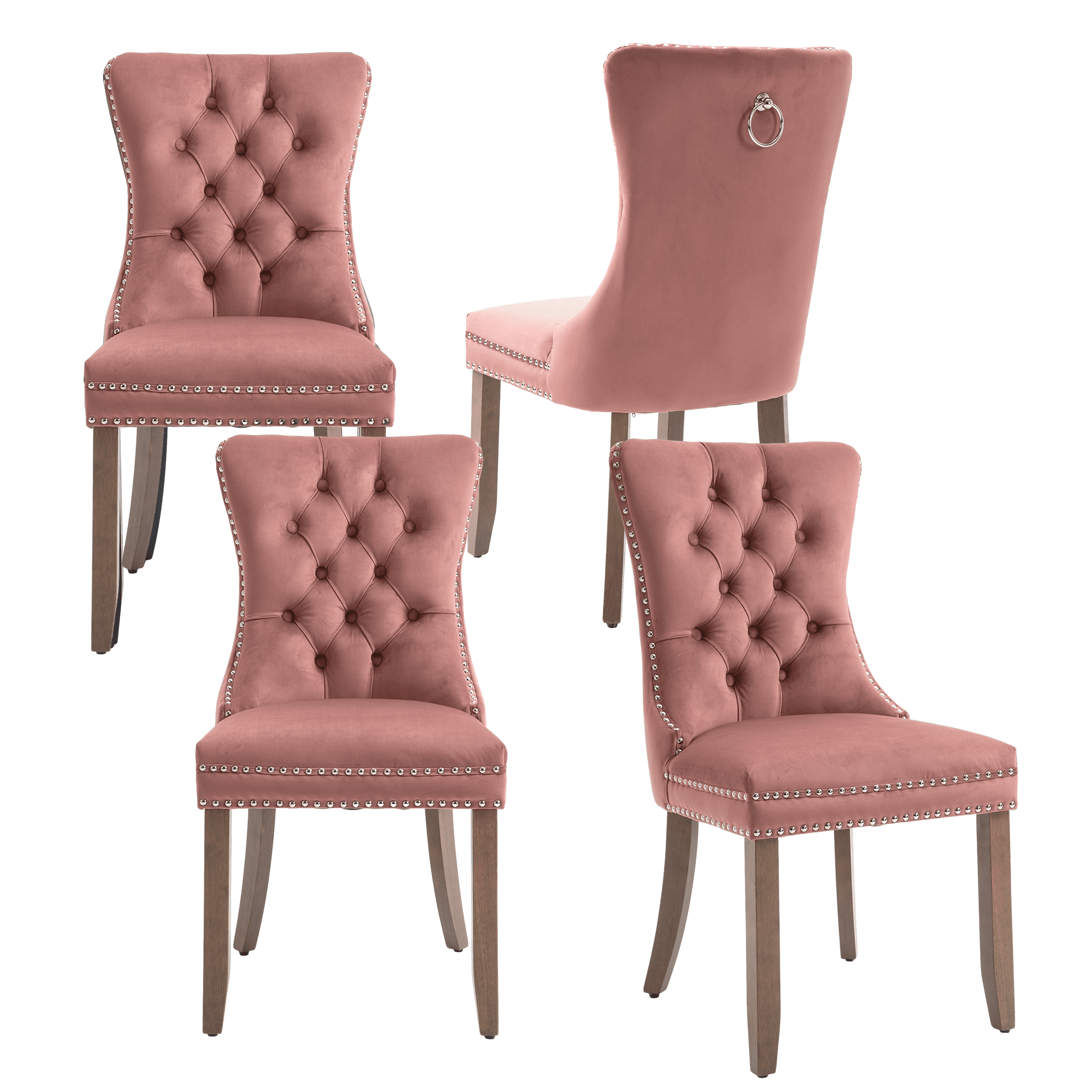 Tufted Dining Chair, Contemporary Velvet Chairs for Dining Room ...