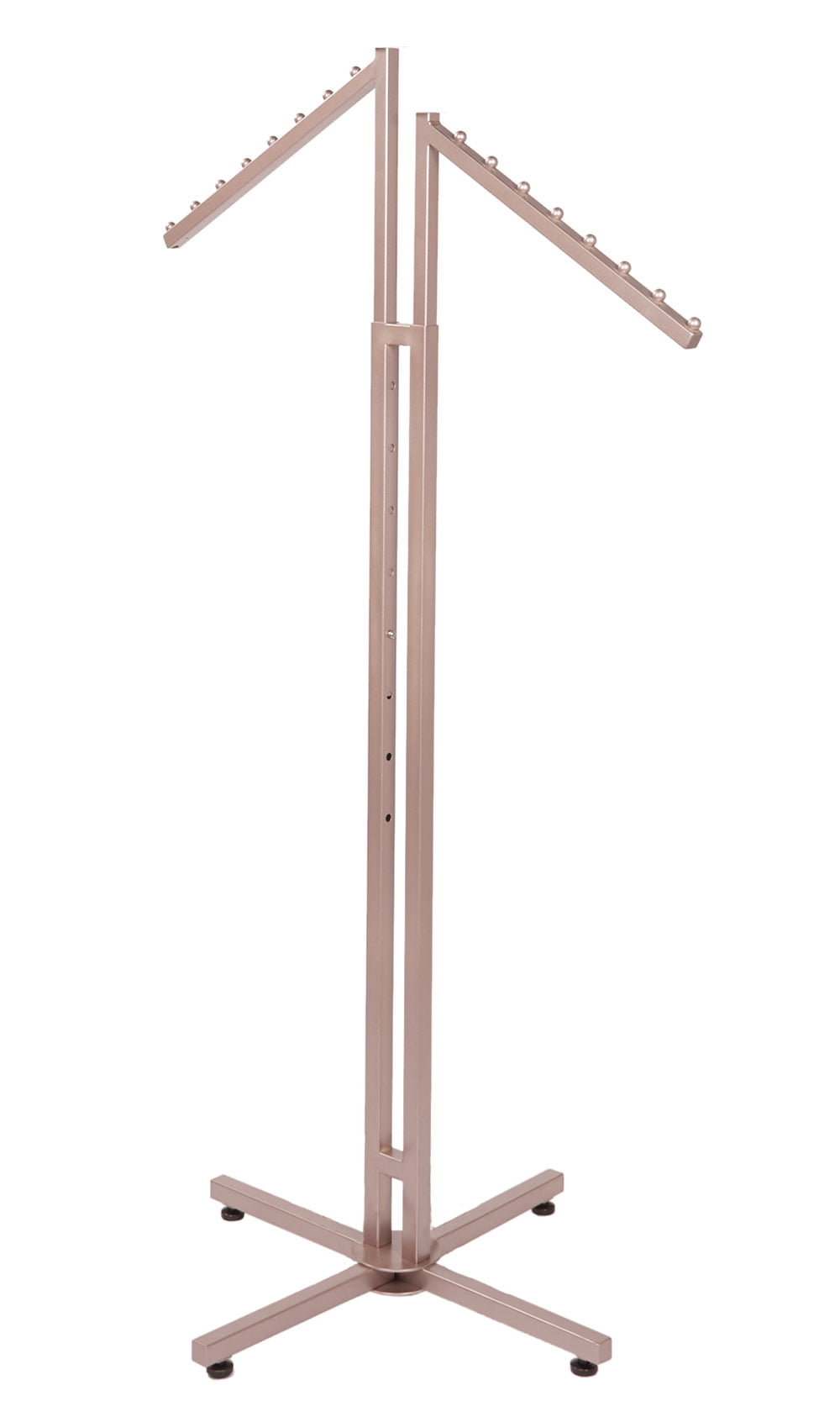 Rose Gold 2-Way Clothing Rack with Slanted Arms - Walmart.com