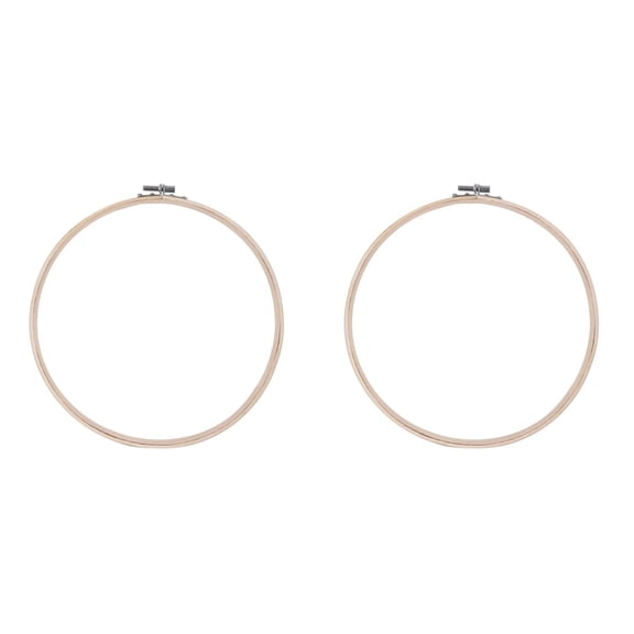 Uxcell 4" Round Bamboo Embroidery Hoop Circle Cross-Stitch Ring, 3 Pack ...