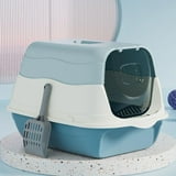 KQJQS Cat Litter Box Enclosure with Drawer & 2 Doors - 3-in-1 ...