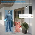 1080p Security Camera Wireless with Solar Panel, AI Human Detection, 2 ...