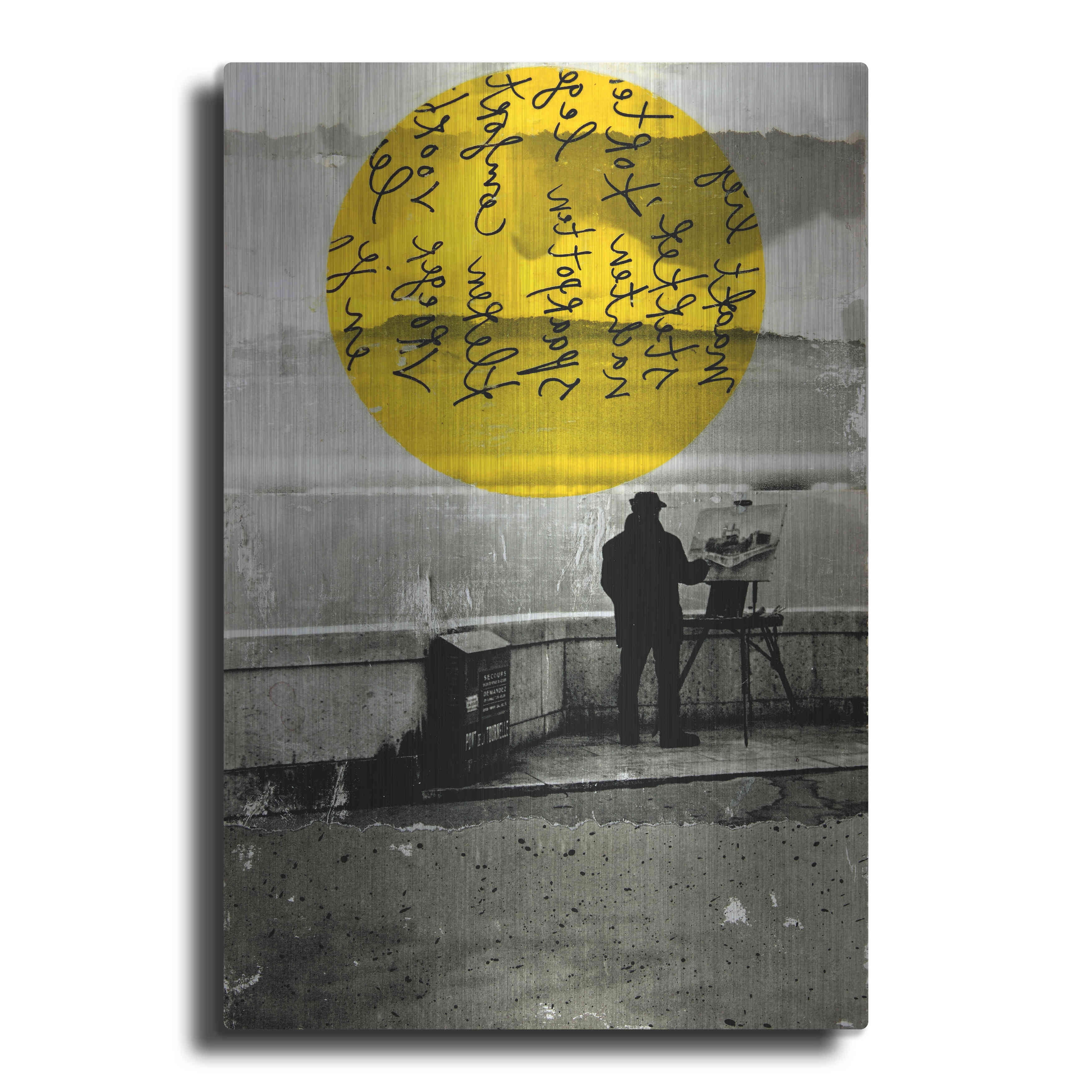Luxe Metal Art 'Street With A View' by DB Waterman, Metal Wall Art, 24 ...