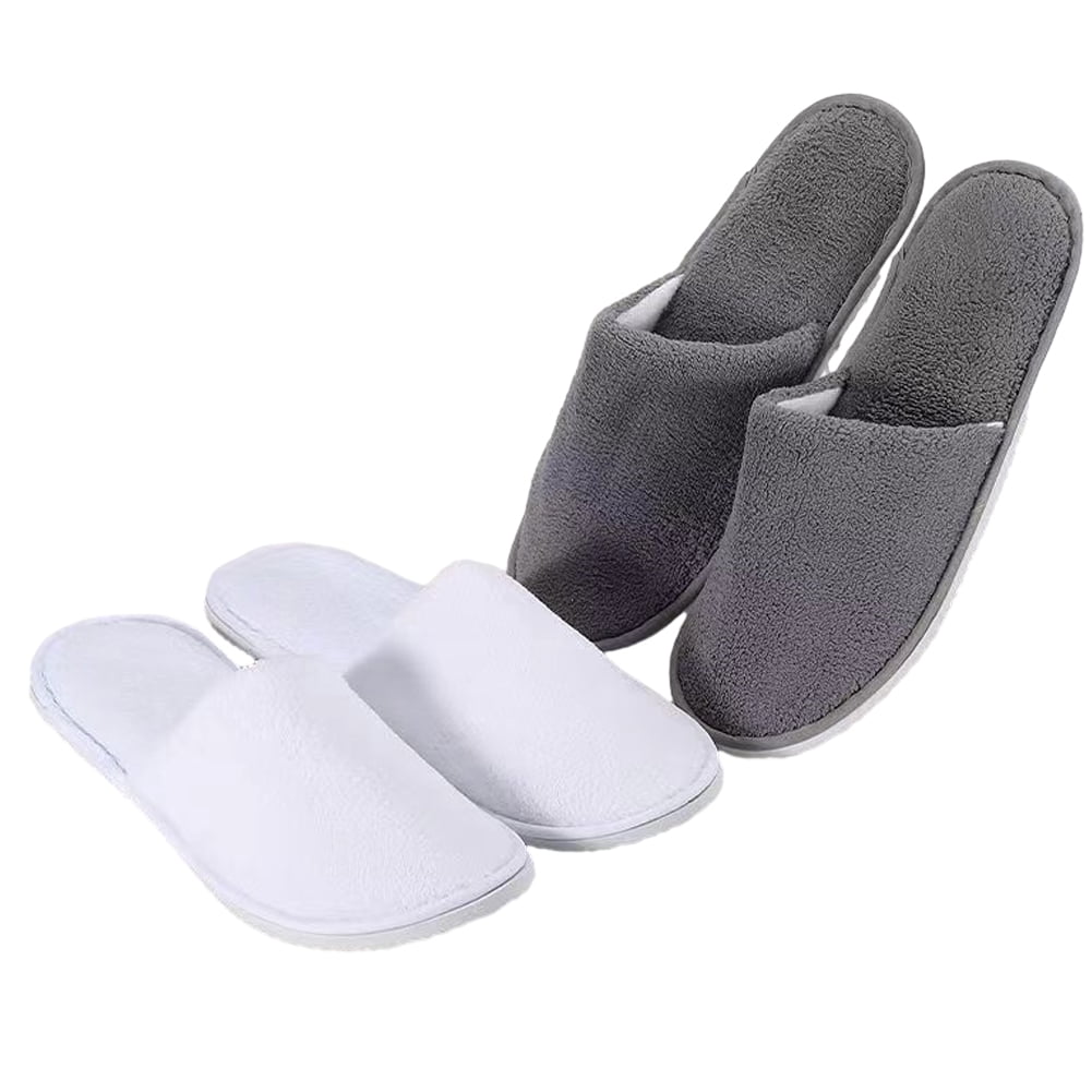 CSCHome 4 PCS Disposable Slippers Closed Toe Design Stay Dry Spa ...