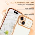 AIMIMI-For Iphone 15 Plus Case For Women Girls, Cute Wave Frame Curly ...