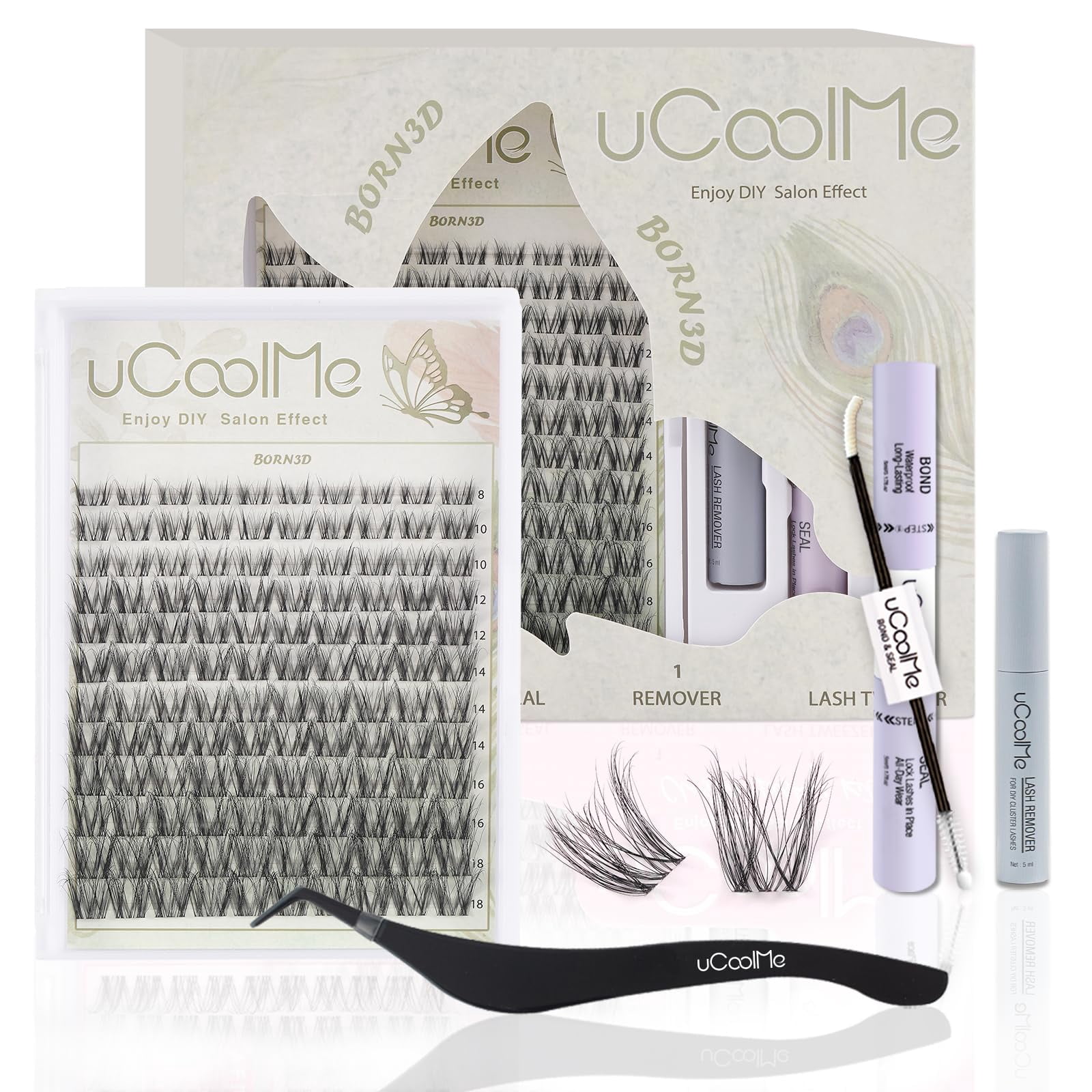 Kit de racimos de pestañas UCOOLME Born3D-Vivi Lash Clusters Kit ...