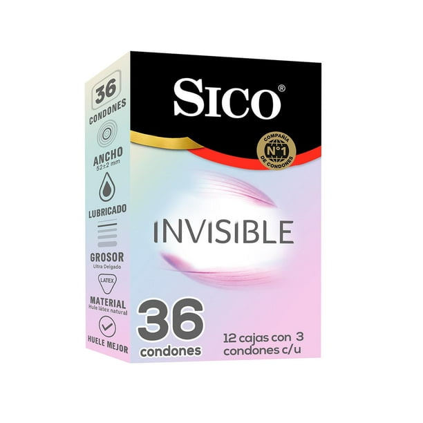 Condones Sico Invisible caja 36 piezas Sico Invisible | Walmart en línea