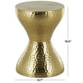 DecMode Gold Metal Hammered Accent Table - Walmart.com