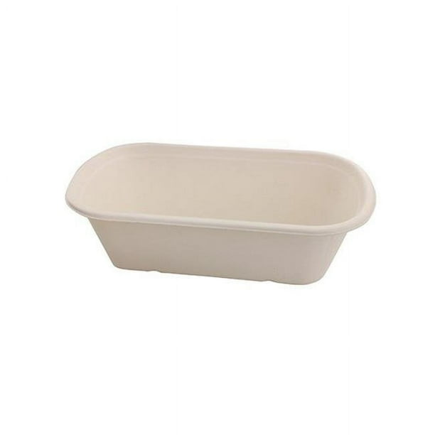 Packnwood 210APUREC1000BR 34 oz Pulp Rectangular Container, Brown - 9 x ...