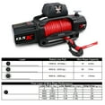 X-BULL 13500lbs Electric Winch 12V, IP67 Waterproof, Synthetic Rope ...