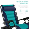 Best Choice Products XL Reclining Padded Zero Gravity Chair, Outdoor ...