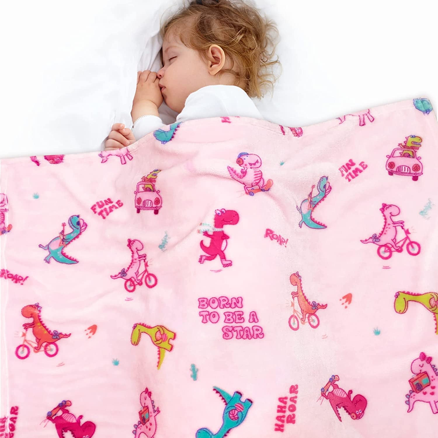 Dinosaur Receiving Blanket