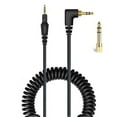 Professional Headphone Cable Cord with Coiled Spring for Headphones ...