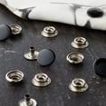 12 Packs: 7 ct. (84 total) Black Heavy Duty Snaps by Loops & Threads ...