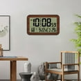 Electronic Digital Clock Battery Powered with Calendar Temperature ...