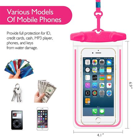 4 Pack Universal Waterproof Case Cell Phone Dry Bag Up To 5.5 Inches ...